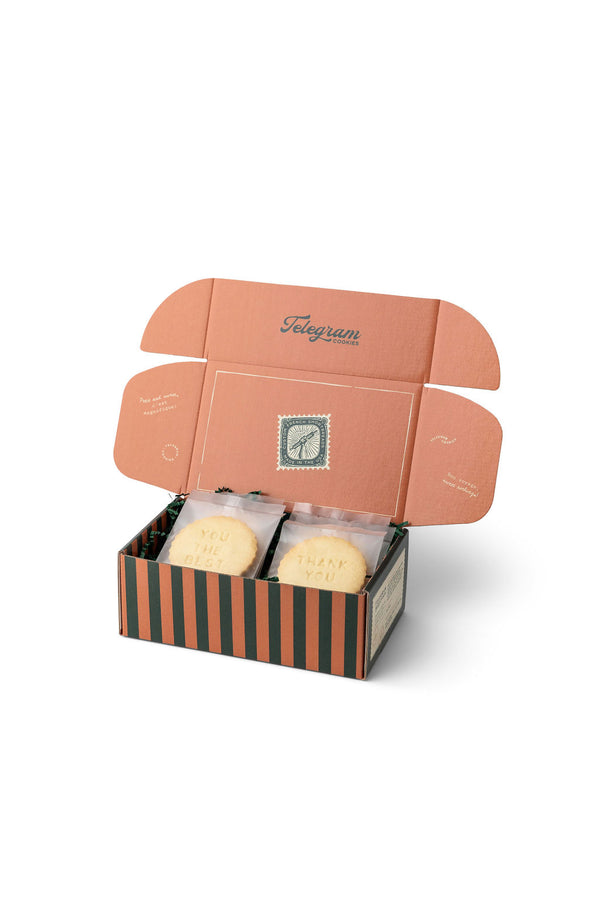 Thank You Gift Box – French Shortbread – Telegram Cookies
