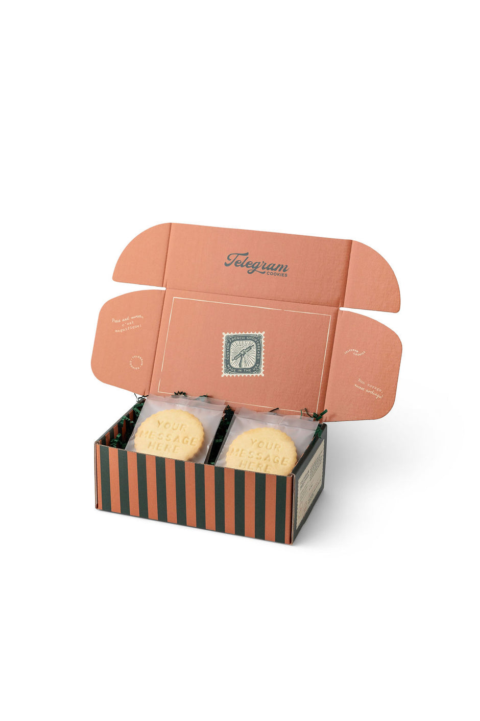 Gift Boxes – French Shortbread – Telegram Cookies